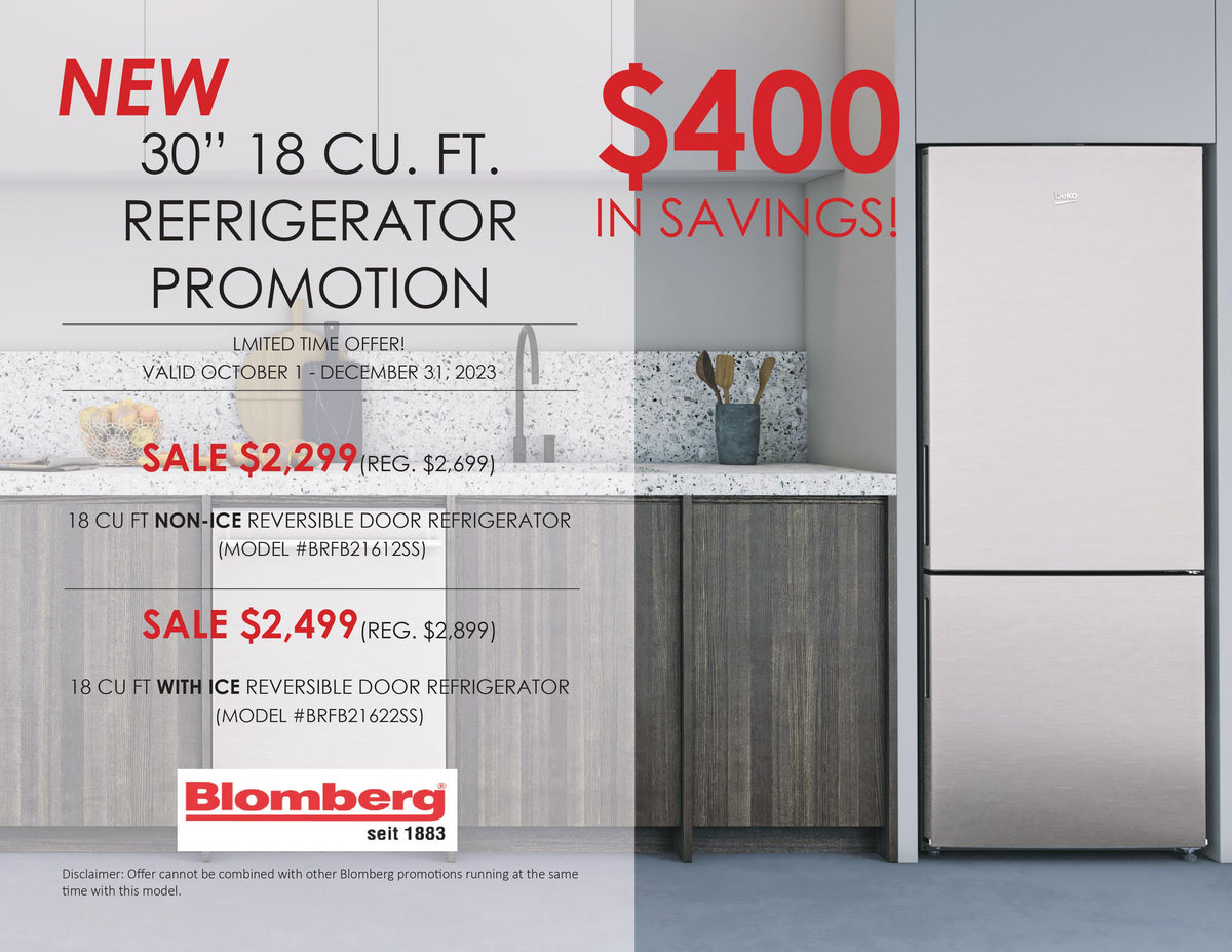 Blomberg 18 cu.ft refrigerator | Dez Appliances – DEZ Appliances Inc.