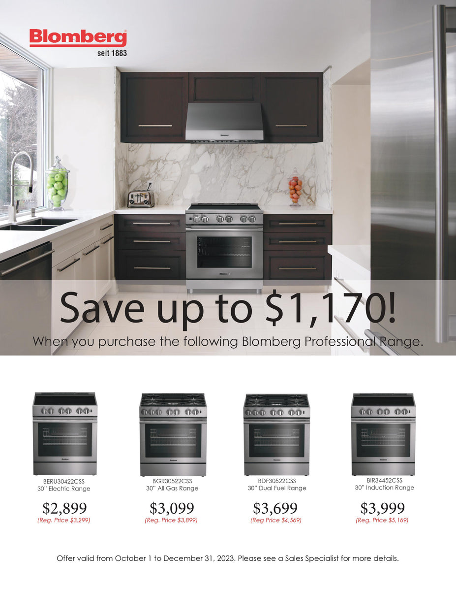 Blomberg Professional Range | Dez Appliances – DEZ Appliances Inc.