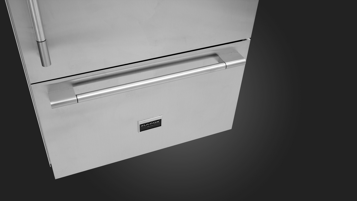 Fulgor Milano Sofia Professional Built In Bottom Freezer Refrigerator ...